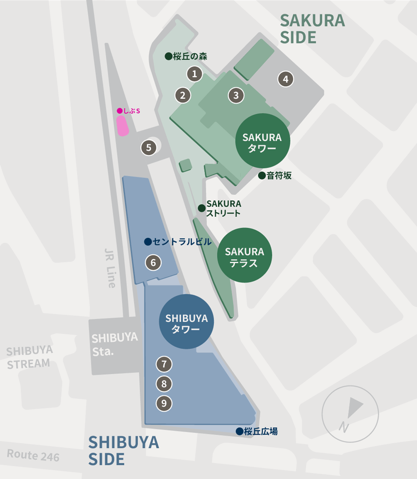 TOWN MAP / FLOOR GUIDE | Shibuya Sakura Stage